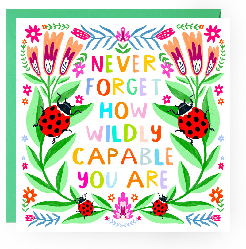 Wildly Capable Card – The Sunshine Bindery