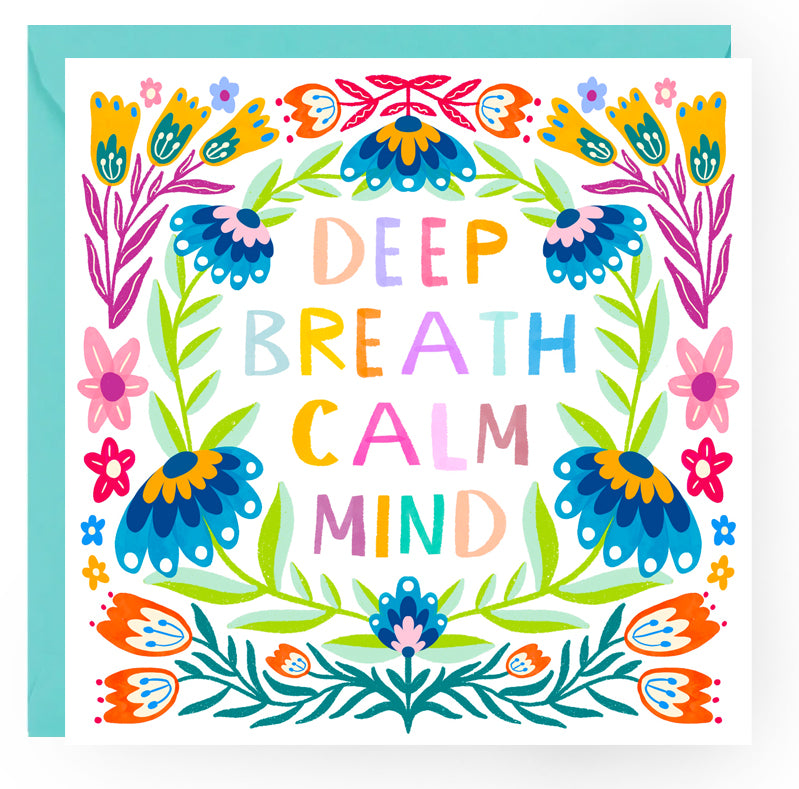 Deep Breath, Calm Mind Card – The Sunshine Bindery