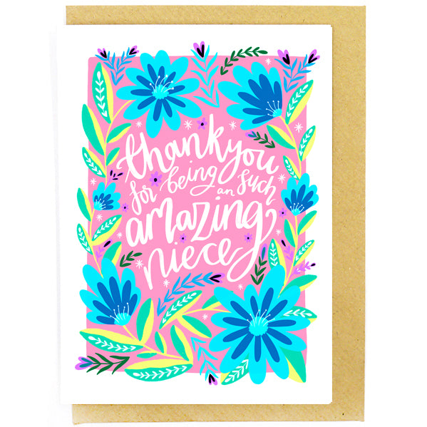 Thank You Amazing Niece Card – The Sunshine Bindery