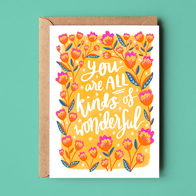 All Kinds of Wonderful Card – The Sunshine Bindery