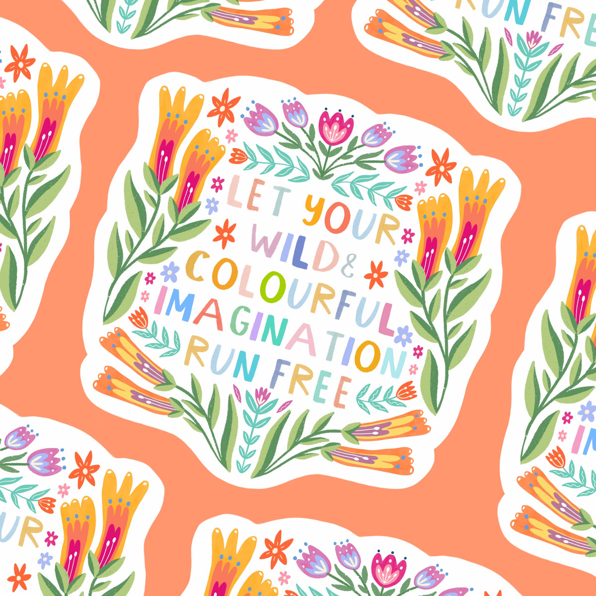 Colourful & Wild Imagination Sticker – The Sunshine Bindery